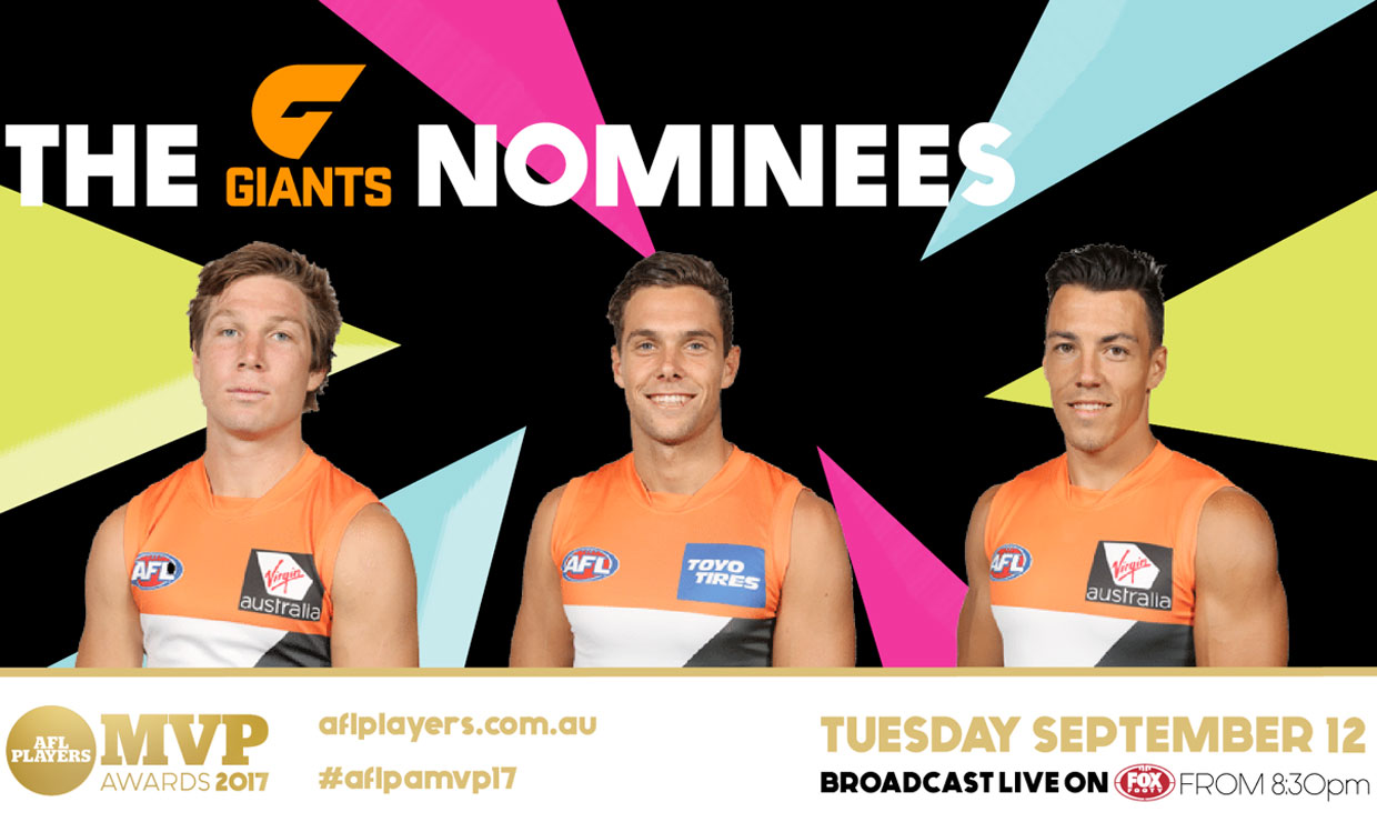 GIANTS Nominated for AFLPA MVP Award