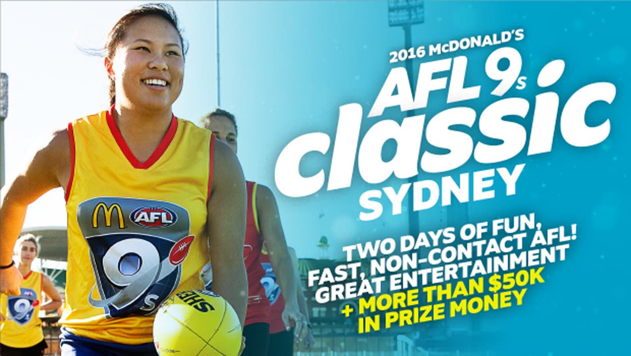 Represent the GIANTS in the AFL 9s Classic
