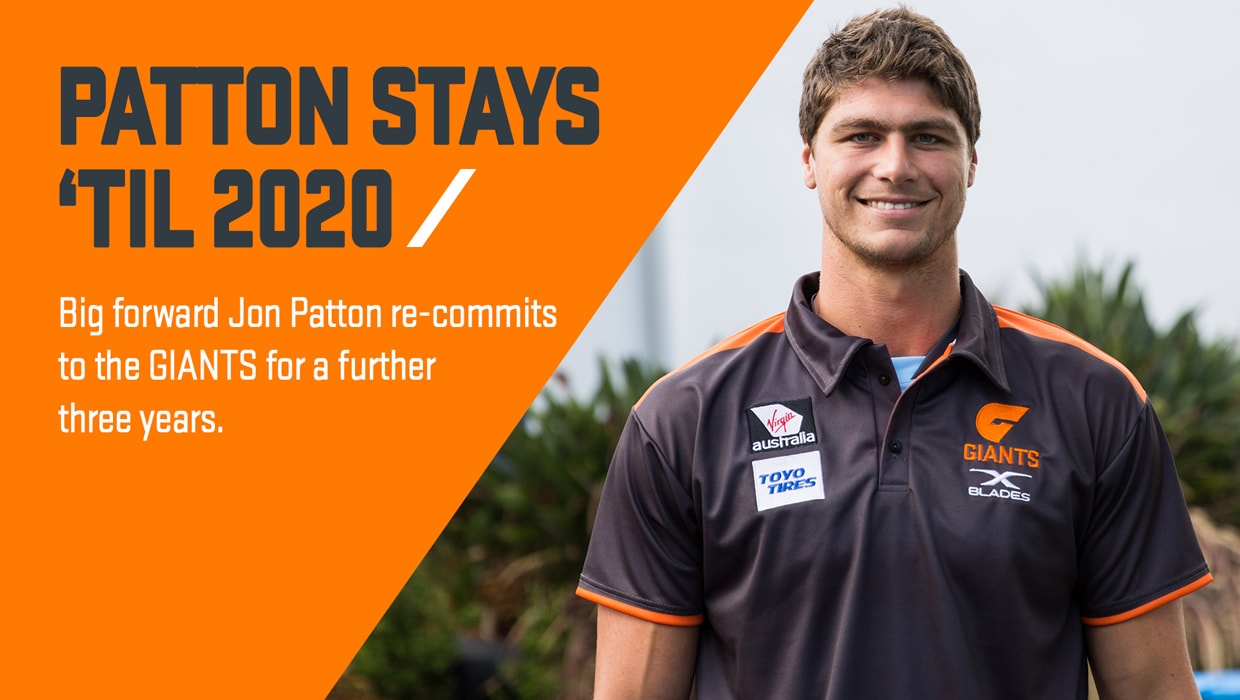 Patton Re-Commits to the GIANTS