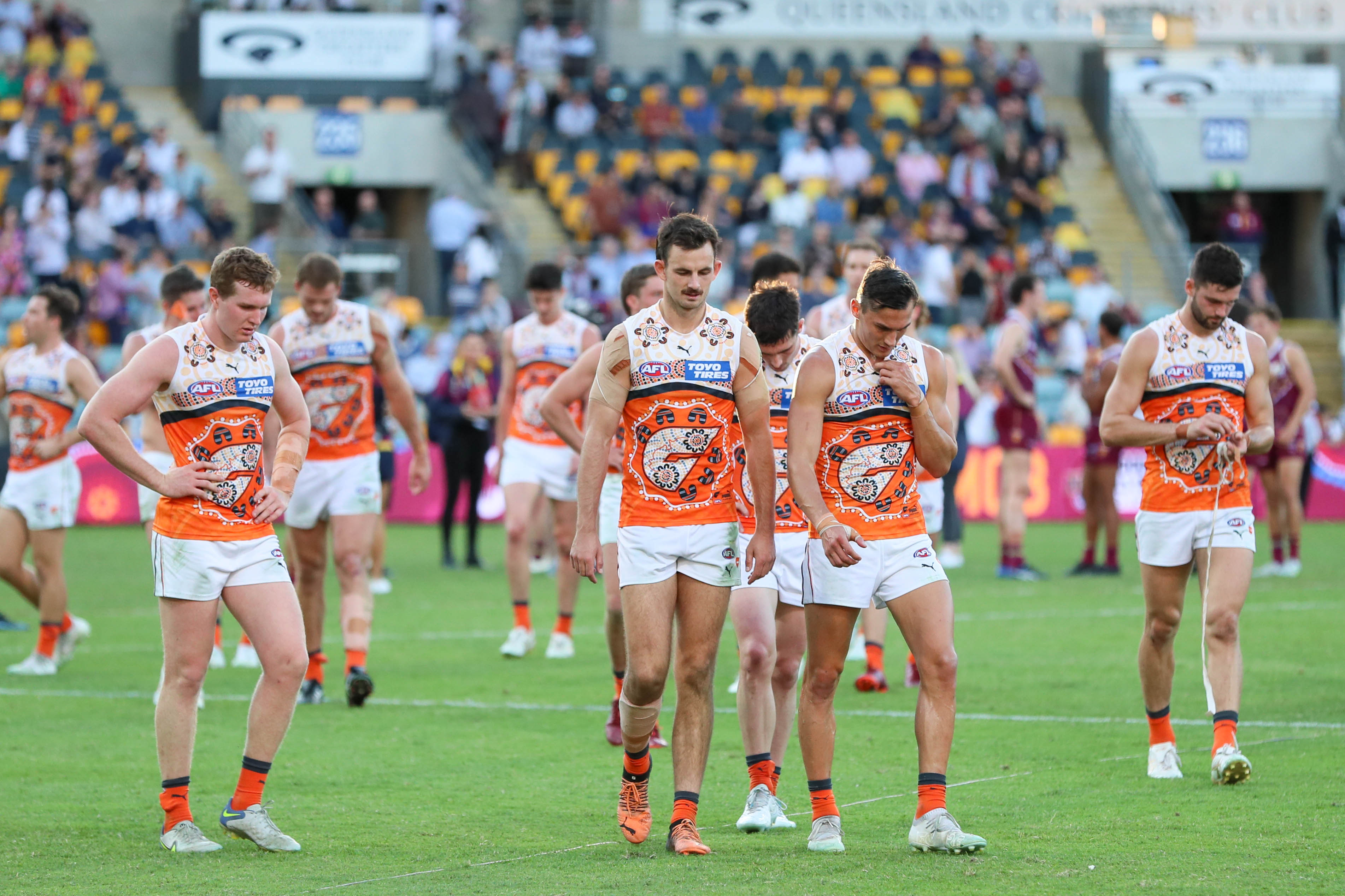 GIANTS fall short at the Gabba