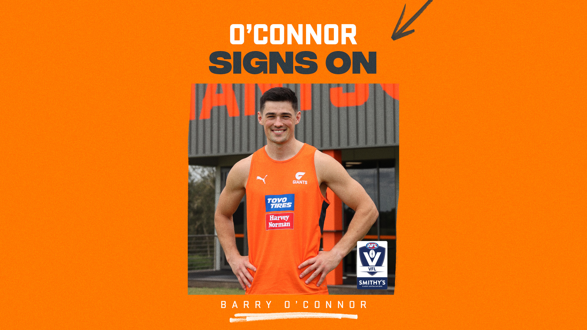 Barry O’Connor Joins the GIANTS