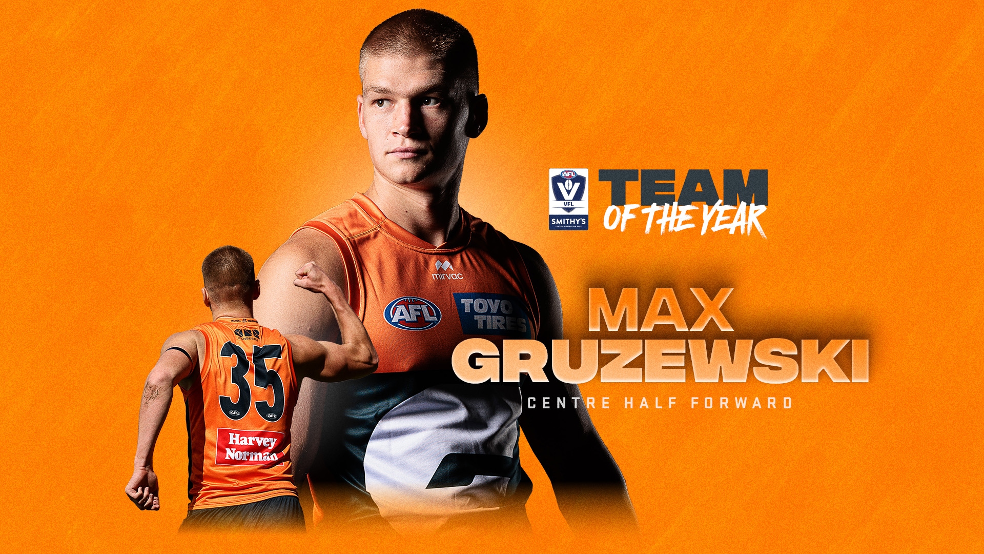 Gruzewski Named In VFL Team Of The Year