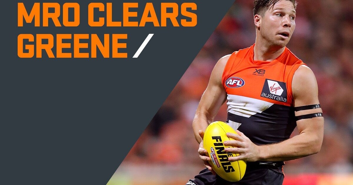Greene Cleared by MRO