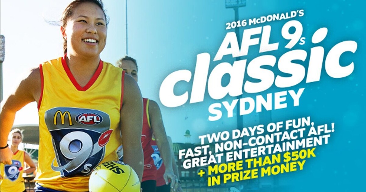 Represent the GIANTS in the AFL 9s Classic