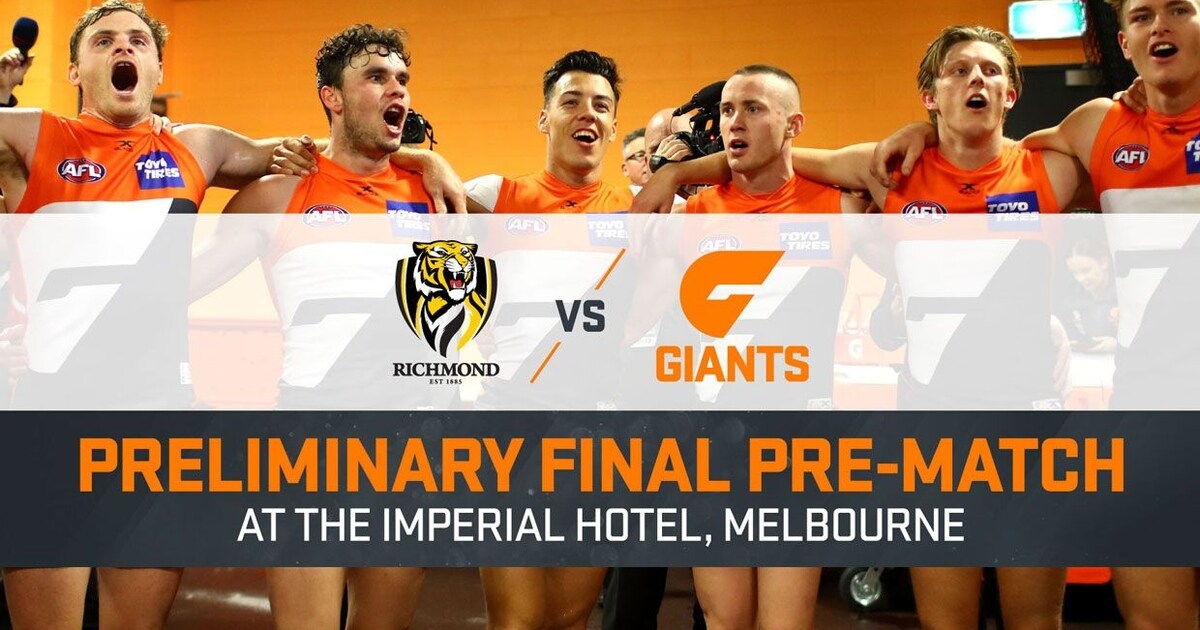 Preliminary Final Pre-Match Function