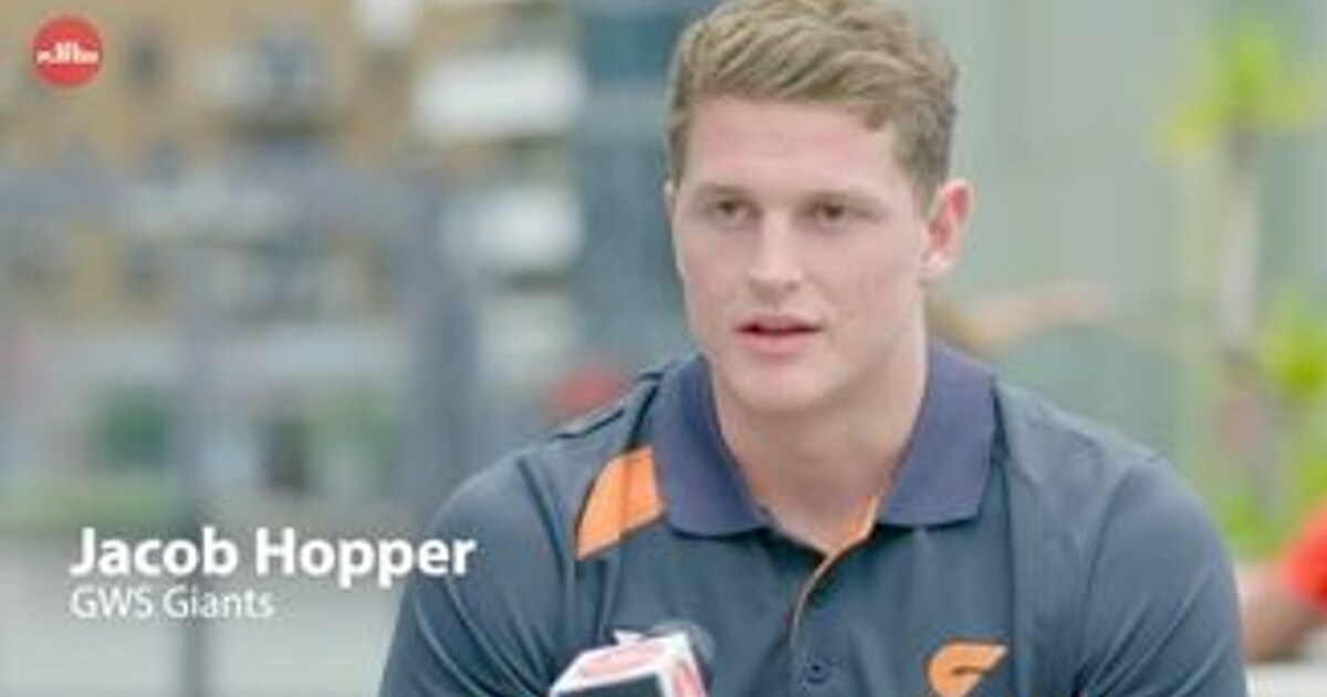 Jacob Hopper at the AFLPA Induction