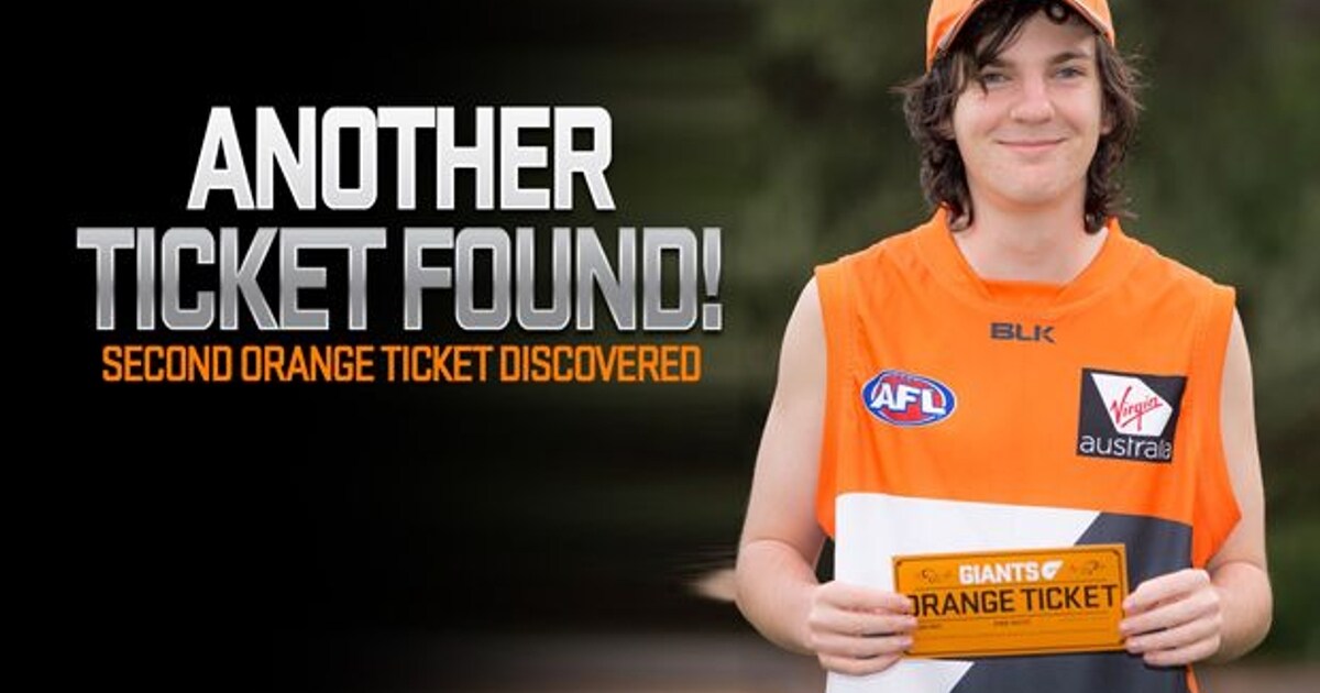 Second Orange Ticket Found