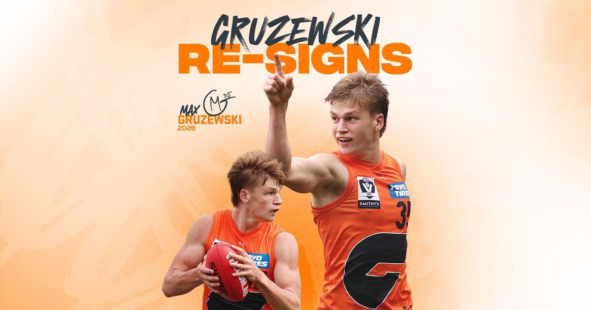 Gruzewski Re-Signs