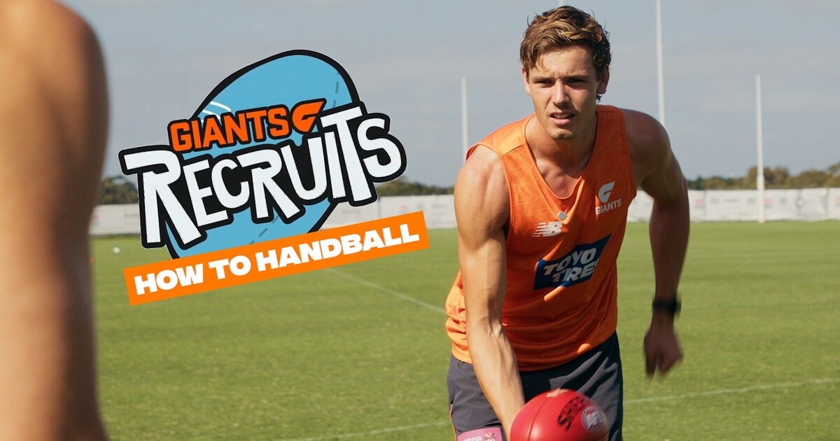 GIANTS Recruits: How To Handball A Footy